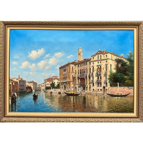 Картина маслом, венецианский пейзаж "Венеция летом" 1