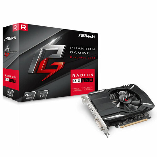 Видеокарта ASRock Phantom Gaming AMD RX 550 4GB RTL (PHANTOM G R RX550 4G)