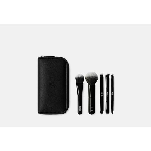 Дорожный набор из 5 профессиональных кистей travel brush set