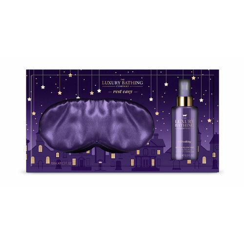 The Luxury Bathing Company / Лаванда / Подарочный набор "Спокойный сон" (тоник спрей для тела и волос 100мл, маска для сна)