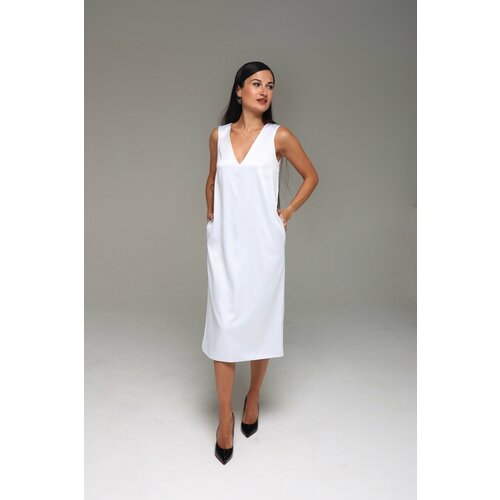 Платье Kasse, размер 48, белый
