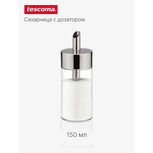 Сахарница Tescoma Club 650364 с дозатором 5.5 см серебристый 15 см 5.5 см 150 мл 5.5 см
