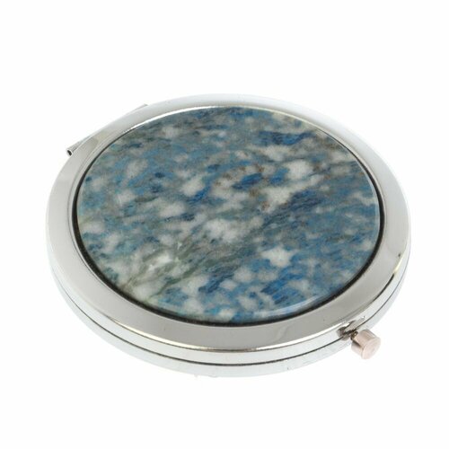 Зеркало круглое иркутский лазурит цвет серебро 126817