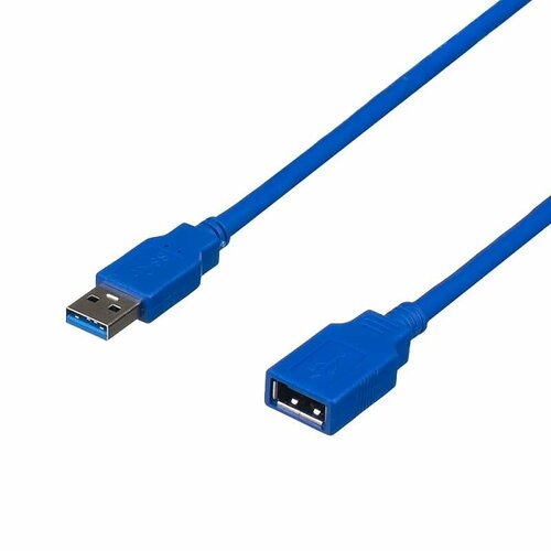 Кабель удлинитель USB AM-AF USB 3.0 0.8м синий