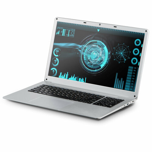 Ноутбук Azerty AZ-1702-256 (17.3" Intel Celeron J4125, 12Gb, SSD 256Gb) серебристый / 1600x900 (HD+)