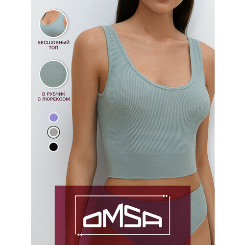 Топ Omsa, размер 48/50 (L/XL), серый