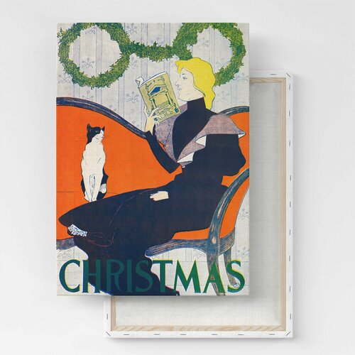Картина на холсте, репродукция / Эдвард Пенфилд - Vintage Christmas / Размер 40 x 53 см