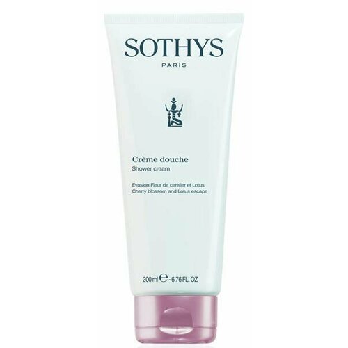 Sothys Shower Cream. Cherry Blossom And Lotus Escape - Крем-гель для душа с цветками вишни и лотоса 200 мл