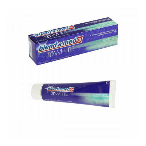 Зубная паста Blend-a-med 3D White Нежная мята 100 мл- 9 штук