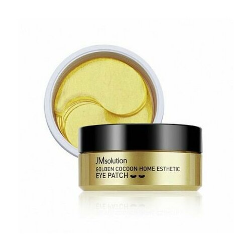 Гидрогелевые патчи с шёлком и золотомJMsolution Golden Cocoon Home Esthetic Eye Patch 60