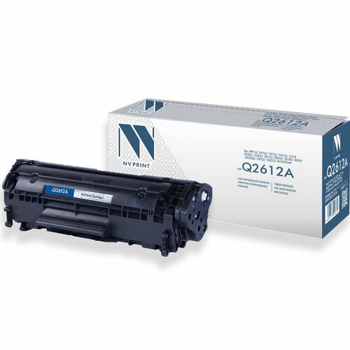 Картридж NV Print Q2612A для лазерного принтера HP LaserJet 1010 / 1012 / 1015 / 1018 / 1020 / 1022 / 3015 / 3020 / 3030 / 3050 / 3050Z / 3052 / 3055 / M1005mfp, совместимый, черный