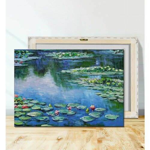 Картина для интерьера Клод Моне Кувшинки, водяные лилии 30х40