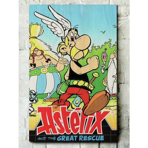 Картина интерьерная на дереве Asterix Ностальгия, Астерикс и Обеликс - 14419