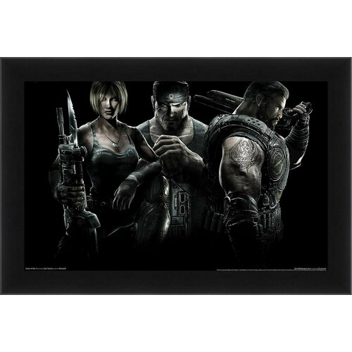 Плакат, постер на холсте Gears Of War 3. Размер 21х30 см