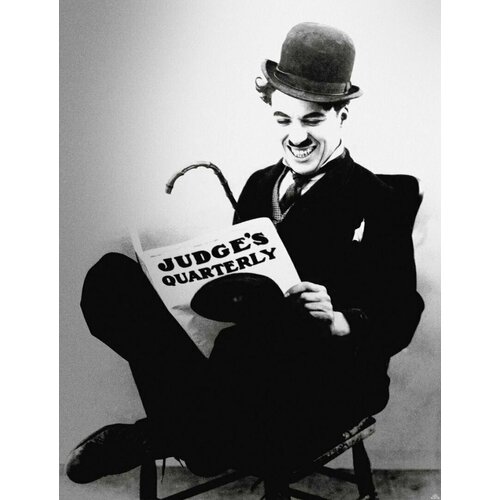 Плакат, постер на холсте Charlie Chaplin, Чарли Чаплин. Размер 60 х 84 см