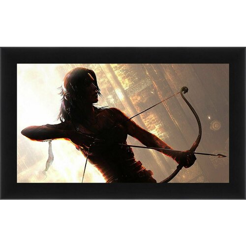 Плакат, постер на холсте Tomb Raider. Размер 30х42 см
