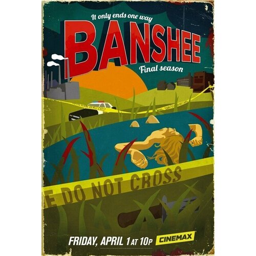 Плакат, постер на бумаге Банши (Banshee), Оле Кристиан Мадсен, Грег Яйтанс, Лони Перистер. Размер 21 х 30 см