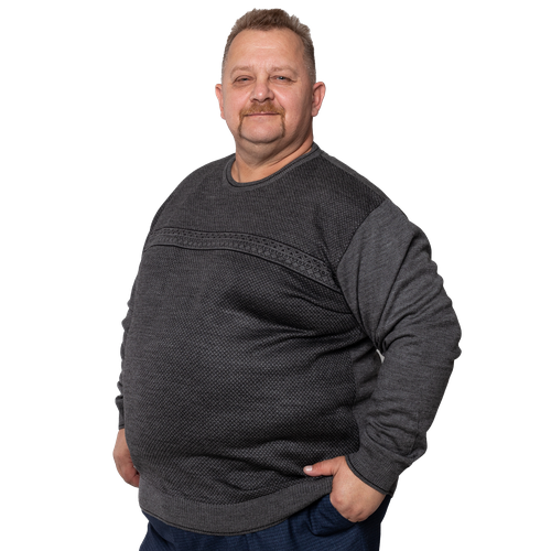 Пуловер Turhan, размер 6 XL, серый