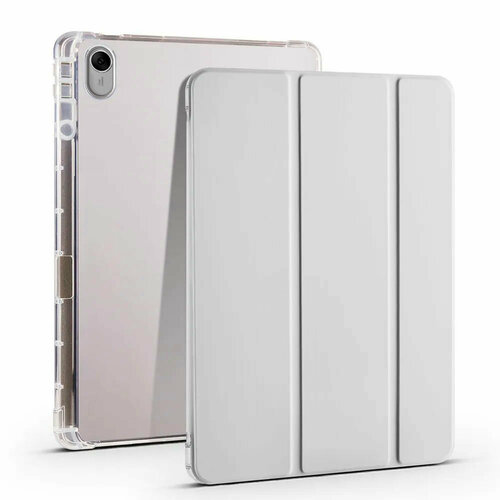 Чехол для планшета Huawei MatePad 11.5 (2023) 11.5 дюйма (BTK-W09/AL09), держатель для стилуса, из мягкого силикона (серый)