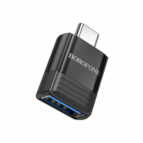 Переходник (адаптер) Borofone BV18 USB 3.0-Type-C, черный