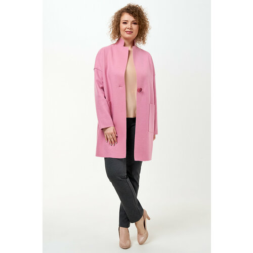 Пальто Olsi, размер 66, розовый