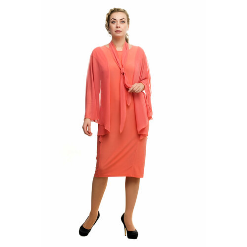 Платье Olsi, размер 66, розовый