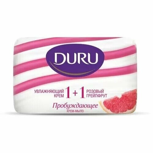 Крем-мыло DURU Soft Sens, Розовый грейпфрут, 4х80 г