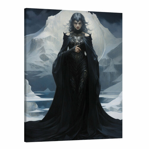 Интерьерная картина 50х70 "Ведьма с замороженным сердцем"