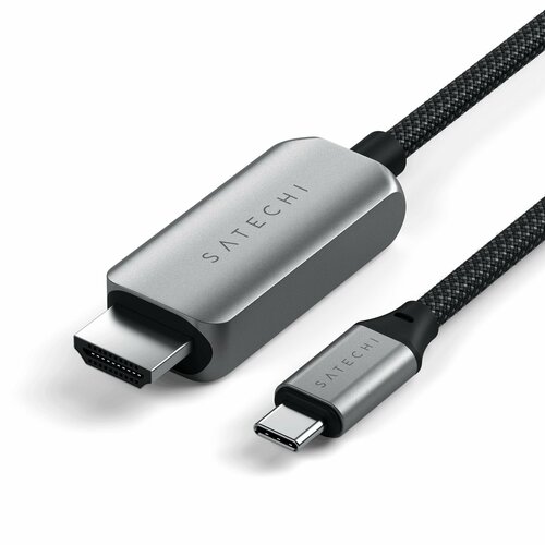 Кабель Satechi USB-C To HDMI 2.1 8K Cable. Цвет: серый космос