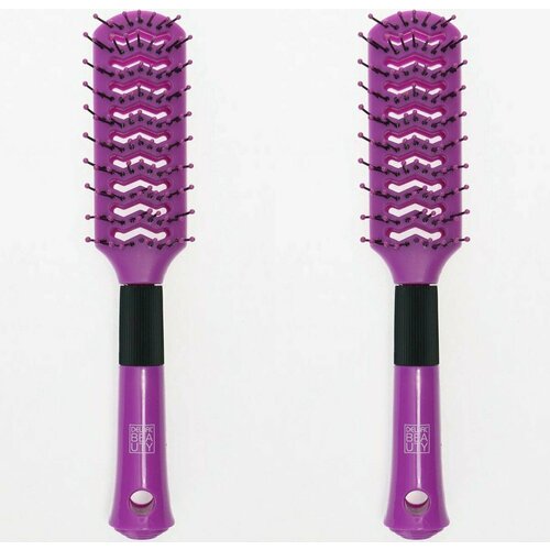 Dewal Beauty Расчёска продувная для волос Индиго DBIN9542, 2 шт