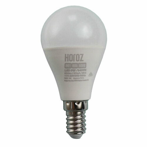 Светодиодная лампа HOROZ ELECTRIC 8 Вт Е14/P холодный свет