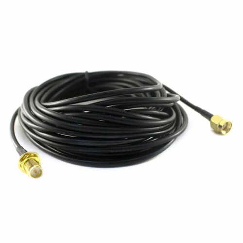 Удлинительный кабель 6M, Wi-Fi Антенна RP-SMA для WiFi WAN Router, RG-174, 6 метров