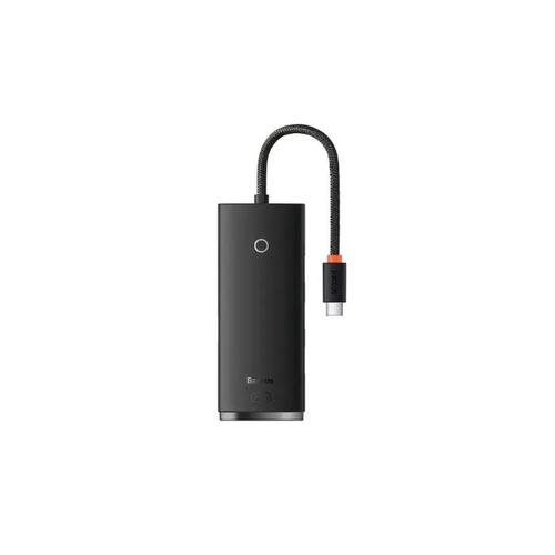 Хаб Baseus Lite Series 4-Port Type-C HUB Adapter (USB-A to USB 3,0*4) 25cm Black WKQX080101