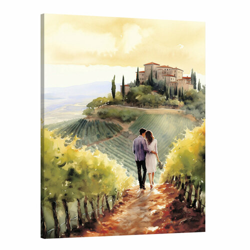 Интерьерная картина 50х70 "Италия: страсть и романтика"