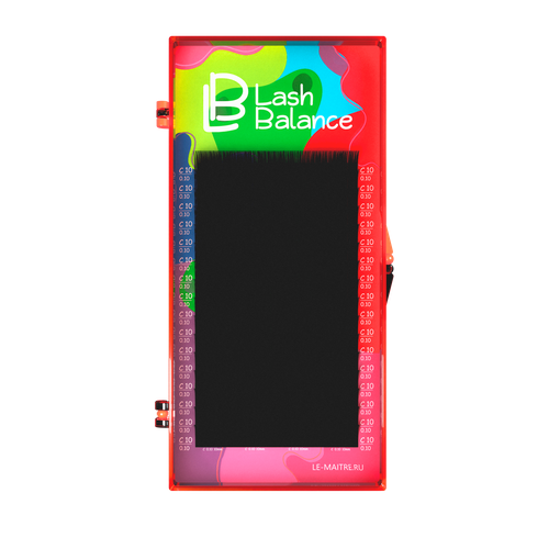 Черные ресницы LE MAITRE "Lash Balance" mix C+ 0.07 8-15mm (16 линий)