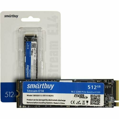 SSD Smartbuy Stream E14 512 Гб SBSSD512-STE14-M2P3