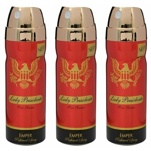 Emper Дезодорант для женщин Lady Presidente, 200 мл, 3 шт