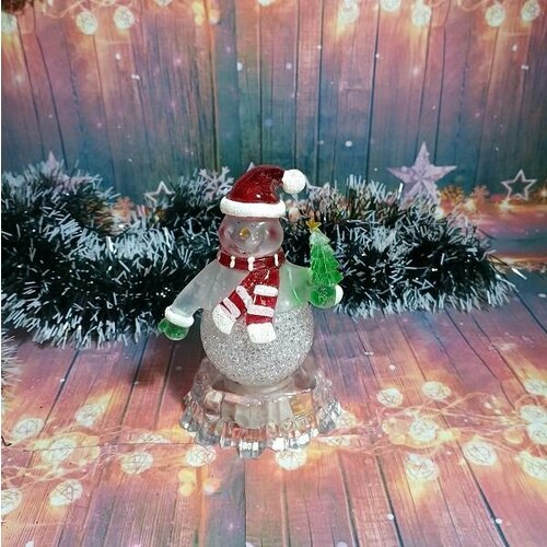 Фигурка "Снеговик со светом на батарейках" 14 см. (1 штука)