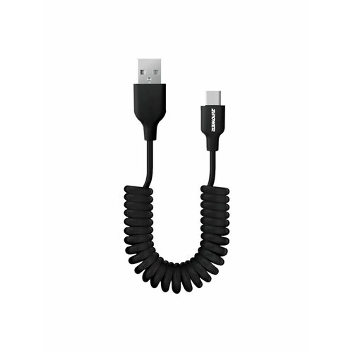 Zipower Спиральный кабель USB - TYPE-C PM6736 / 1М