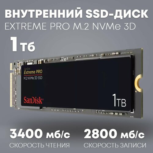 SSD-диск SanDisk Extreme PRO M.2 SSD 1TB