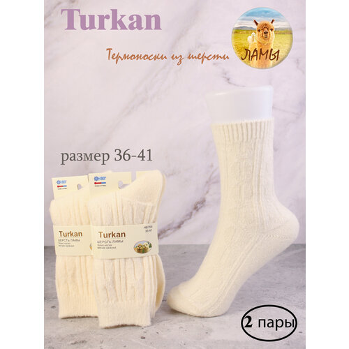 Носки Turkan, 2 пары, размер 36/41, белый