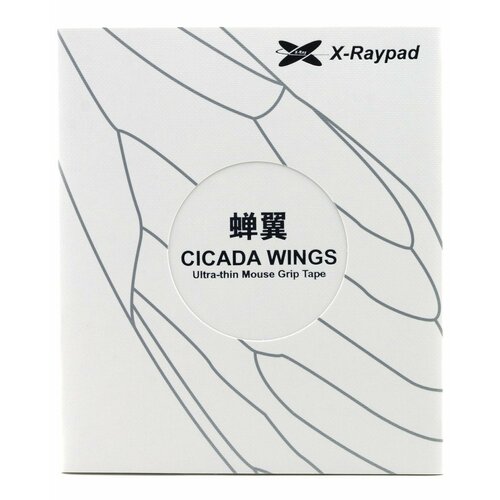 X-raypad Противоскользящие наклейки на мышь X-raypad Cicada Wings 2.0 для Razer Viper V2 Pro, чёрно-фиолетовые