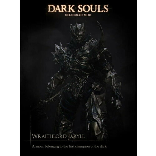 Плакат, постер на бумаге Dark Souls-Wraithlord Jaryll/Темные Души/игровые/игра/компьютерные герои персонажи. Размер 21 х 30 см