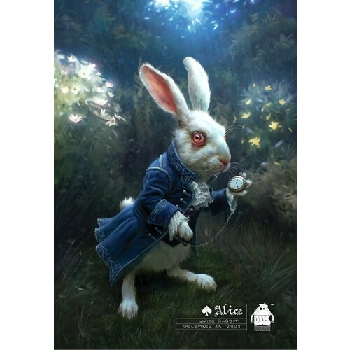 Плакат, постер на холсте Alice In Wonderland/Алиса В стране Чудес. Размер 60 х 84 см