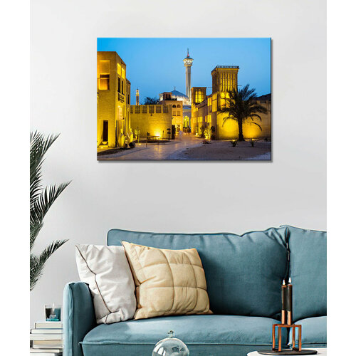 Картина/Картина на холсте для интерьера/Картина на стену/Картина для кухни/ - Район Бастакия Дубай (2) 60х80
