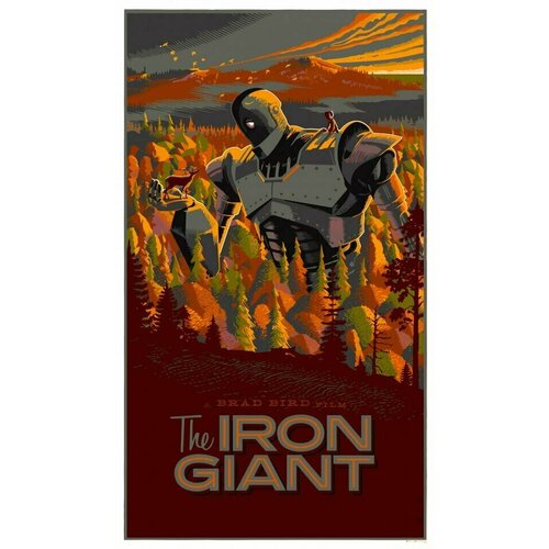 Плакат, постер на бумаге The iron giant/Железный гигант/. Размер 30 х 42 см