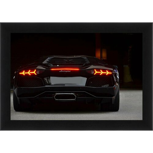Плакат, постер на бумаге Lamborghini Aventador. Размер 60 х 84 см
