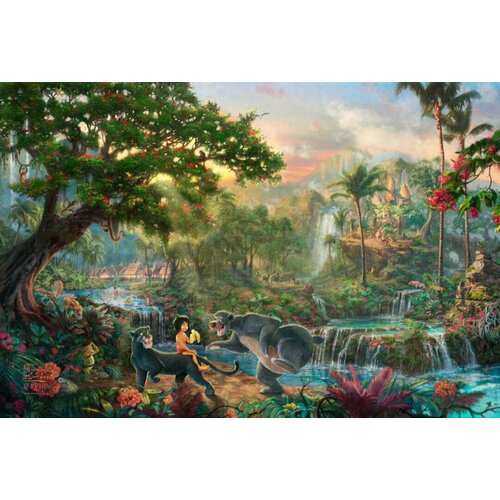 Плакат, постер на бумаге The Jungle Book/Книга джунглей/. Размер 21 х 30 см
