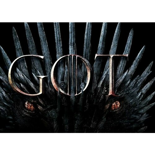 Плакат, постер на холсте Game of Thrones. Игра престолов. Размер 42 х 60 см