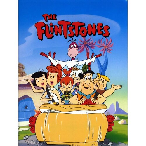 Плакат, постер на холсте The Flintstones/Флинтстоуны/. Размер 42 х 60 см